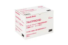 3M スコッチ・ブライト 工業用パッド 7447 PRO, A Very Fine, ミシン目なし, 150 mm x 230 mm, 20枚 ...