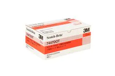 3M スコッチ・ブライト 工業用パッド 7447, A Very Fine, ミシン目あり, 150 mm x 230 mm, 10 枚/中箱 ...
