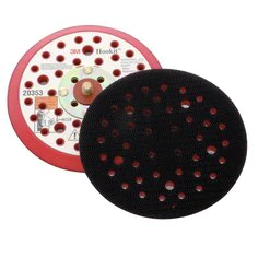 3M フッキット クリーンサンディングディスクパッド 20353, ファーム, 赤, 127 mm x 9.5 mm , 5/16-24EXT ...